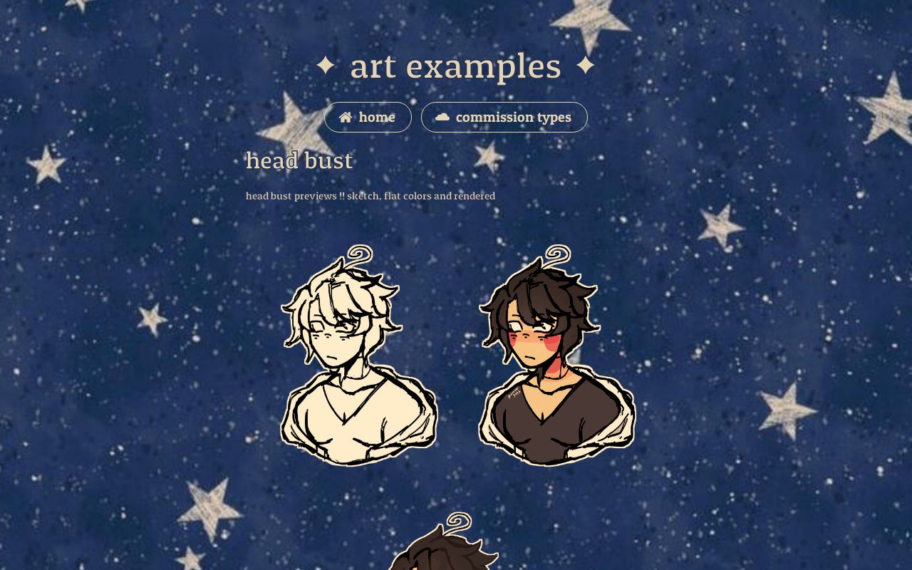 sentientfossil commission art examples